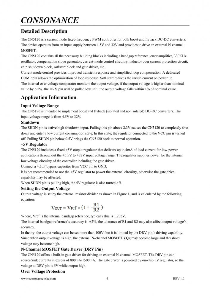 CN5120 datasheet page 4