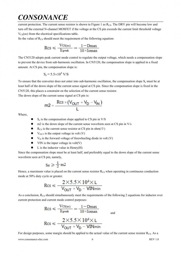 CN5120 datasheet page 6
