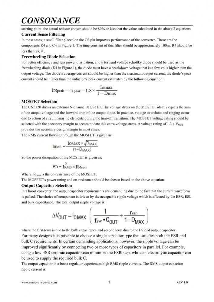 CN5120 datasheet page 7