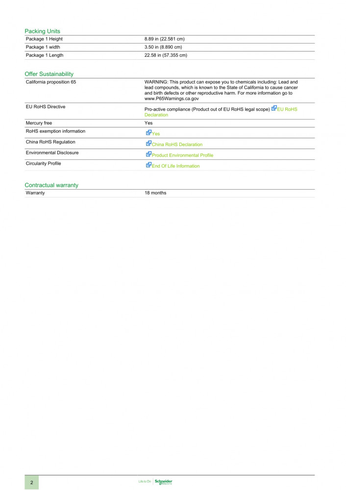 8501XC4 technical document page 2
