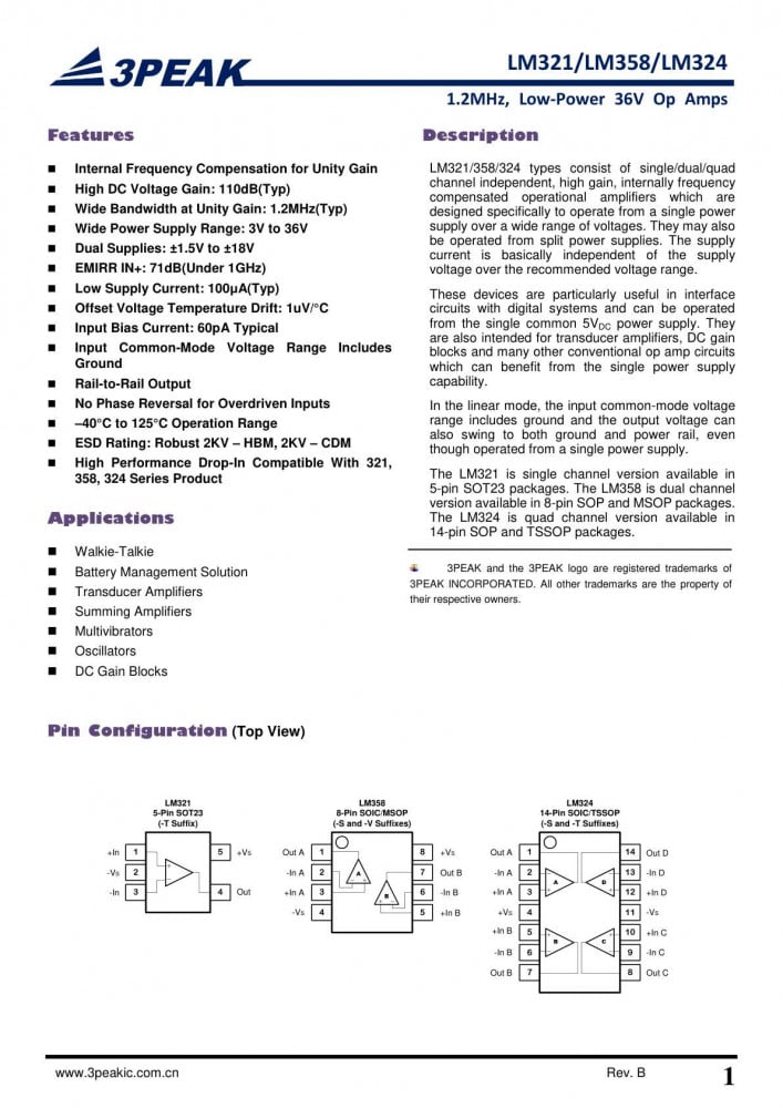 LM324-SR datasheet page 1
