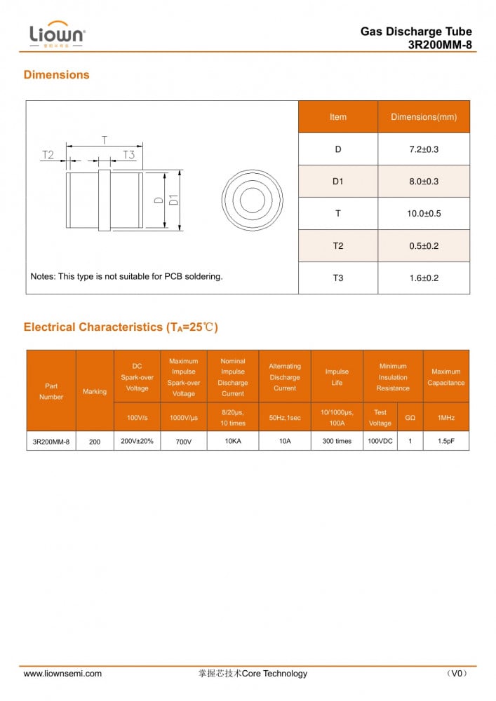 3R200MM-8 datasheet page 2