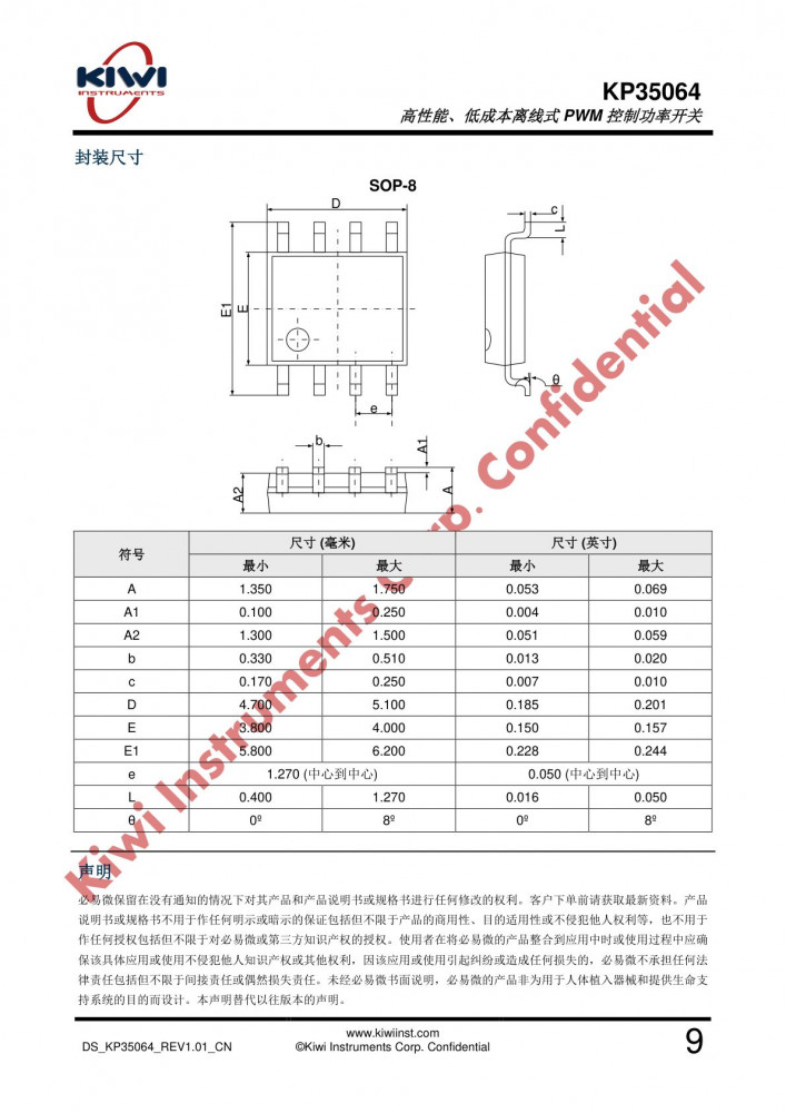 KP35064SGA datasheet page 9