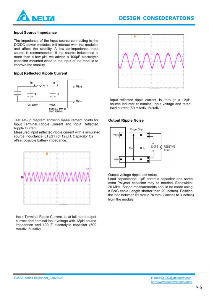 DELTA E35SE48003PDPG documentation page 10