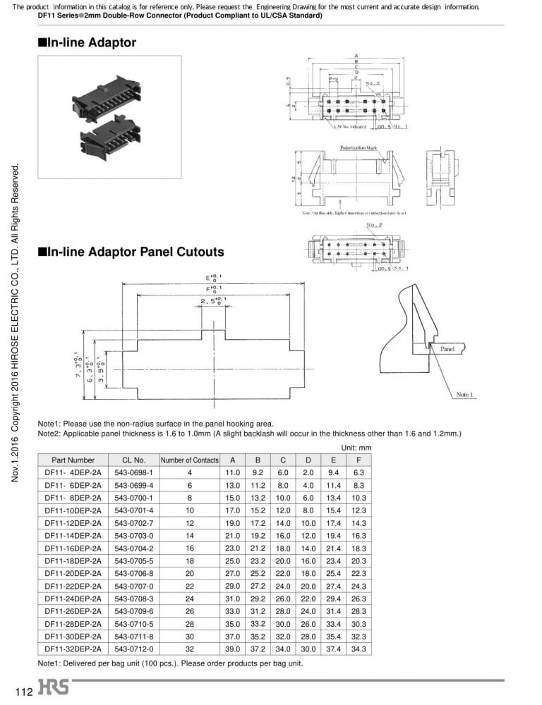 HRS DF11 datasheet page 10