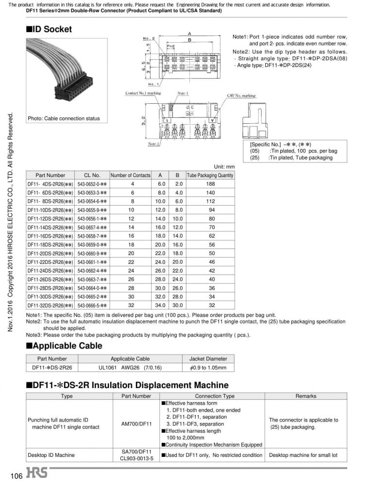 HRS DF11 datasheet page 4