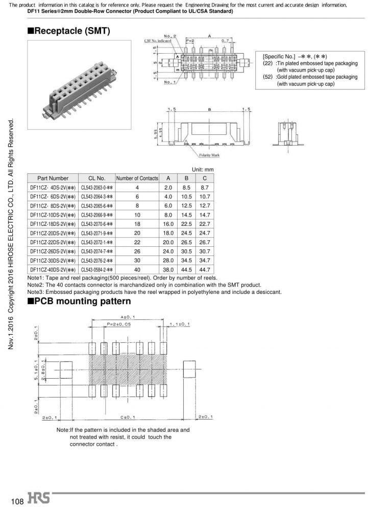 HRS DF11 datasheet page 6
