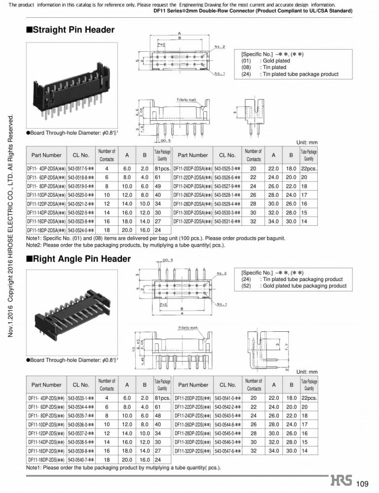 HRS DF11 datasheet page 7