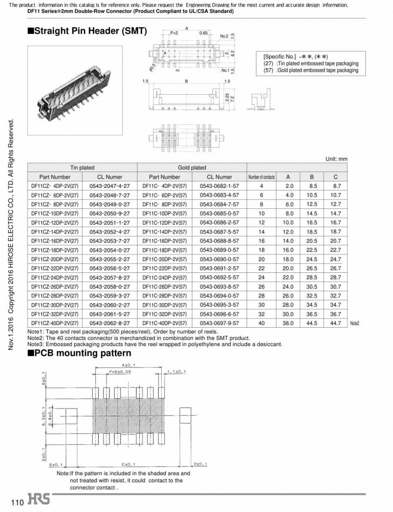HRS DF11 datasheet page 8