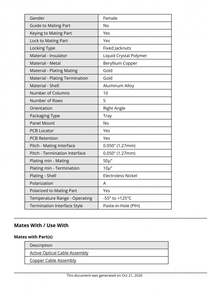 VTRAF-05-10-50-01-00-N technical document page 2