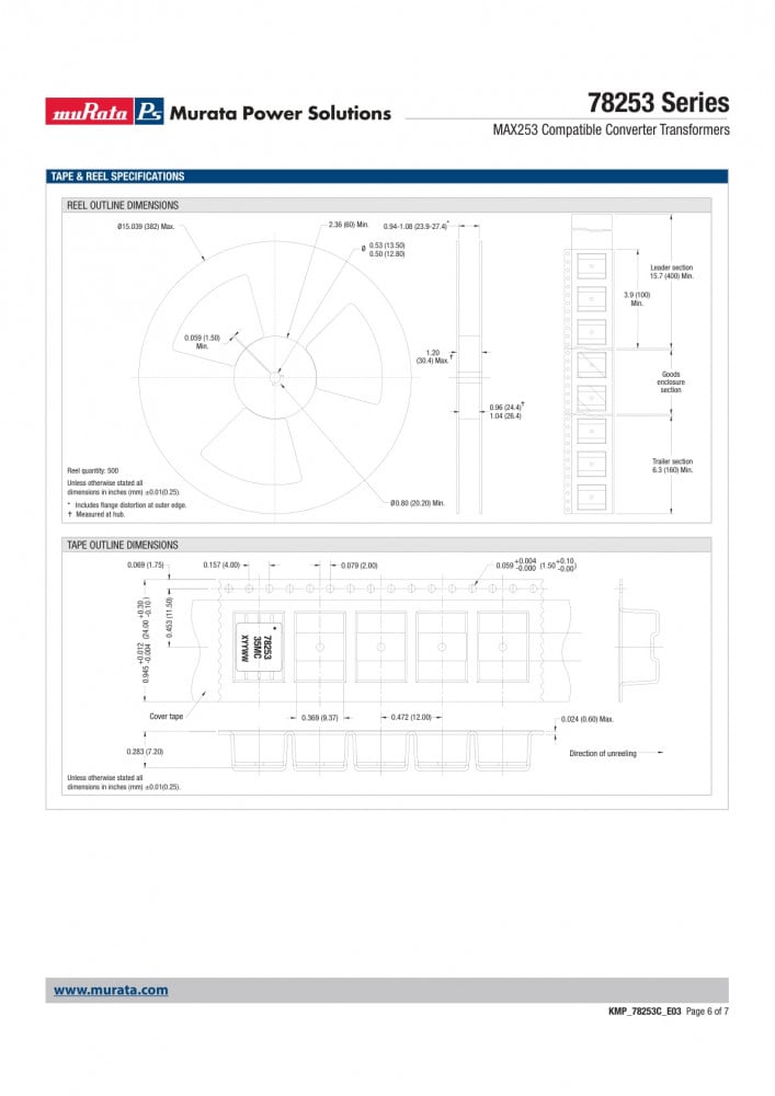 78253 series datasheet page 6