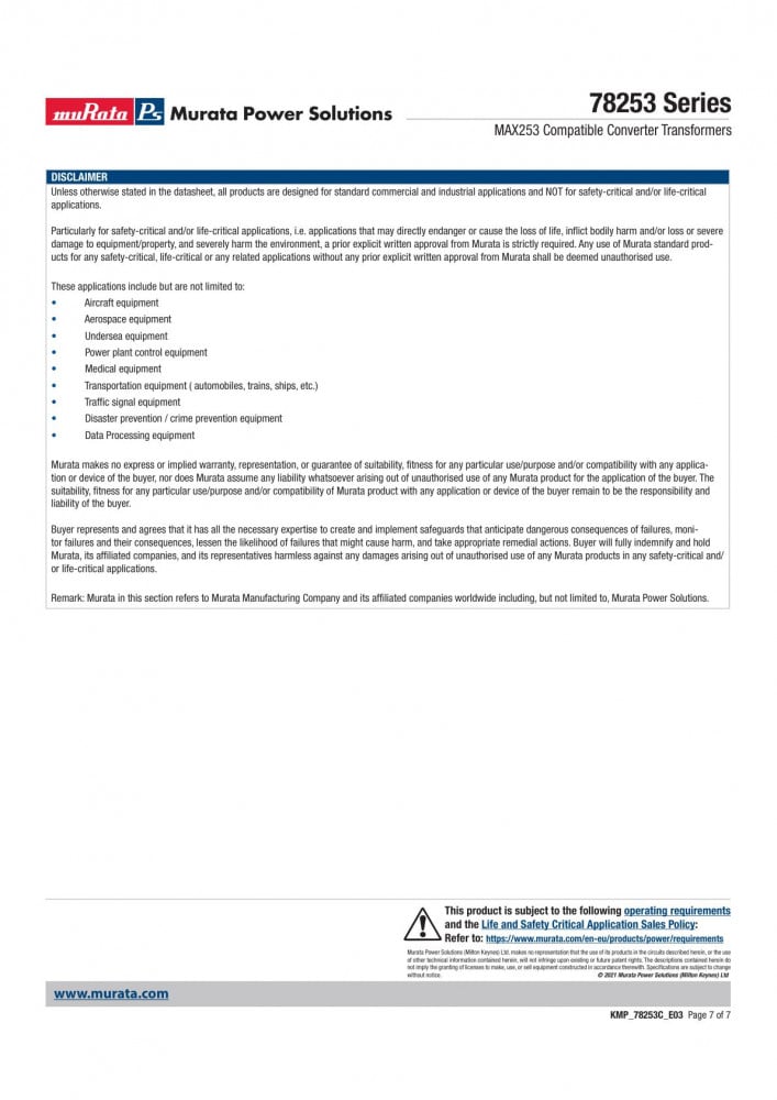 78253 series datasheet page 7
