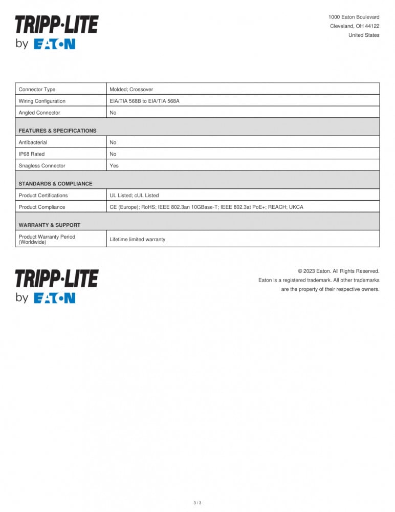 EATON N210-010-GY technical document page 3