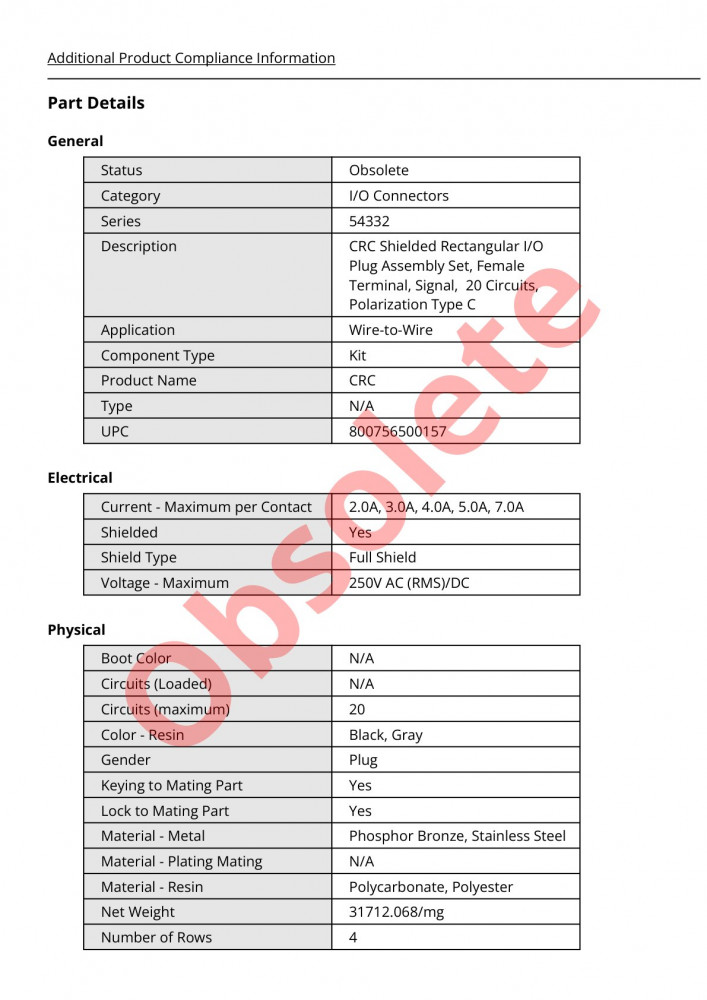 MOLEX 543322003 technical document image 2