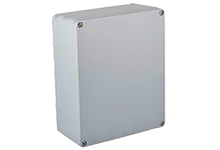 STD - Standard Enclosure , Die-cast Aluminum, S-8100 Series, without External Mounting Flanges, 100 x 70 x 45mm Outside Dimensions, Black RAL 9005