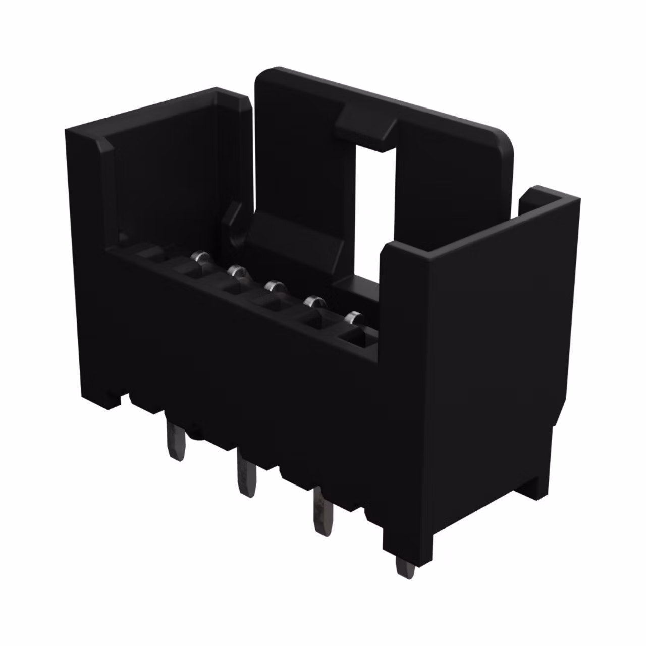 Appli-Mate RAST 2.5 Header, Vertical, 7 Circuits, Glow-Wire Capable, with Latch, Black for sale