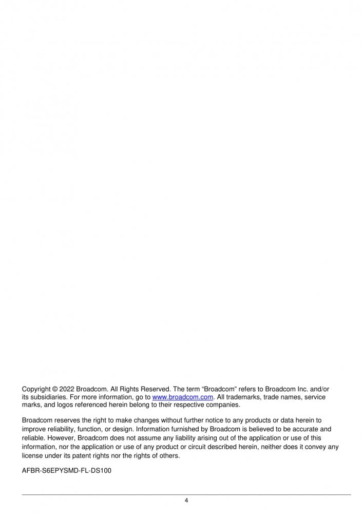 AFBR-S6EPY12111R datasheet page 4