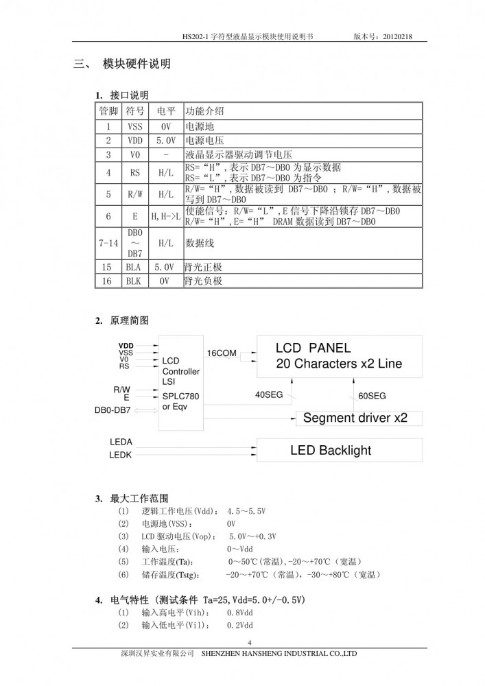 HS202-1 datasheet page 4