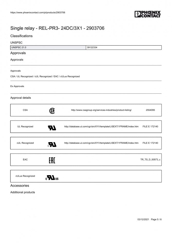 Phoenix Contact 2903706 documentation page 5