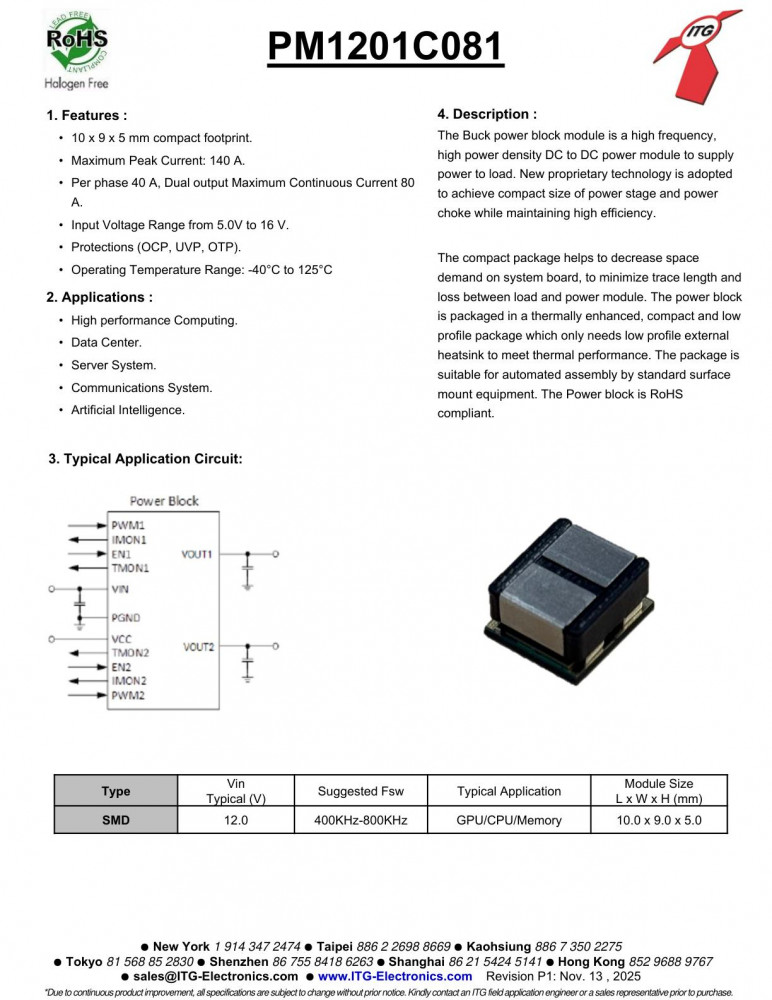 PM1201C081 datasheet page 1