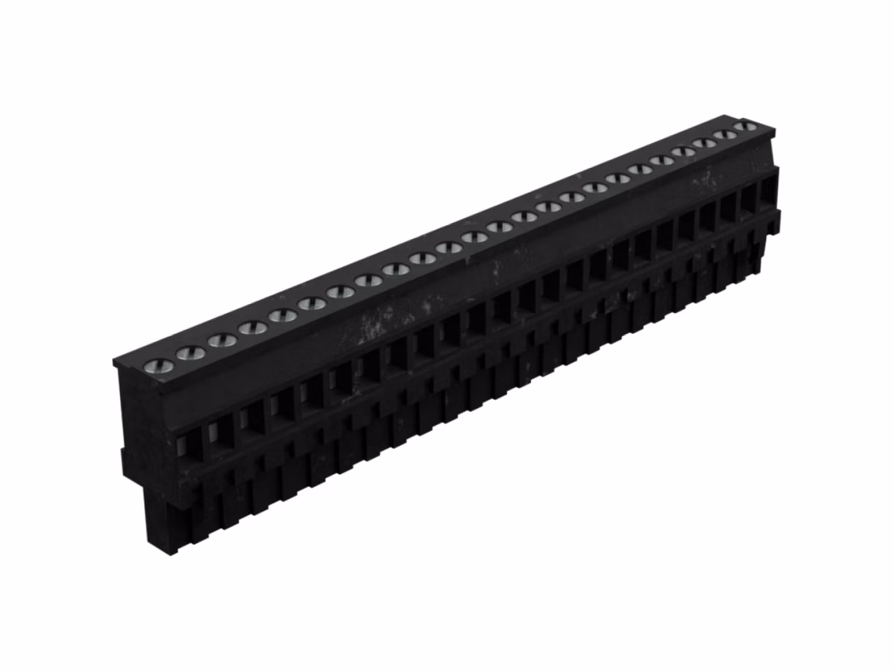 5.08mm Pitch Eurostyle Vertical Plug, with Standard Imprinting, Front Wire Entry, Black, 24 Circuits for sale