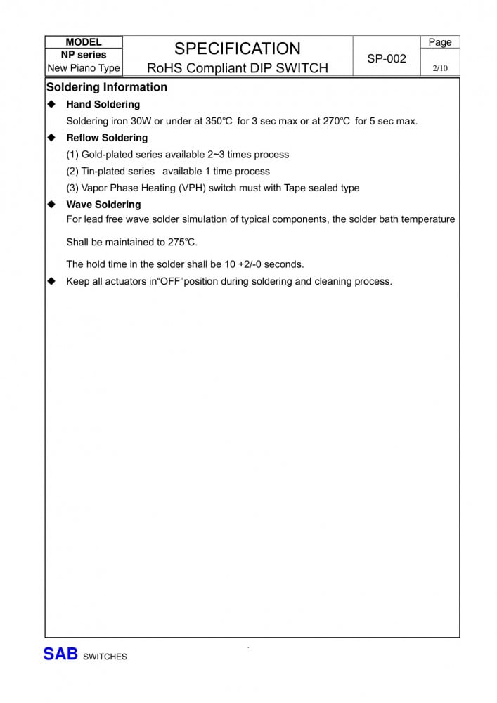 BIWIN NPH03GK datasheet page 2