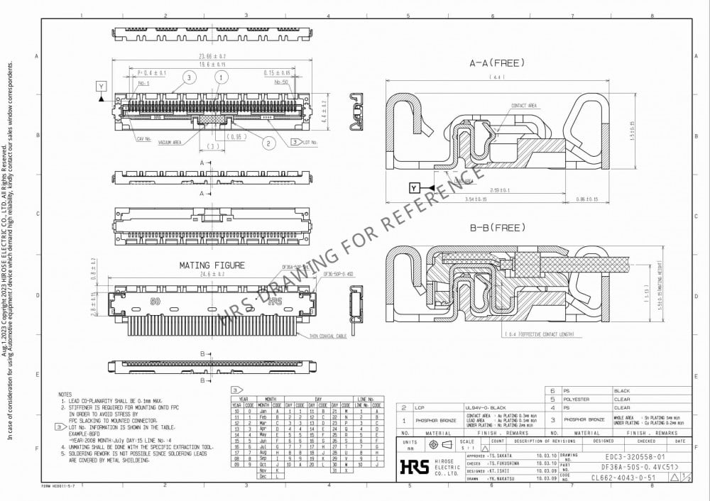 HRS DF36A-50S-0.4V(51) drawing page 1