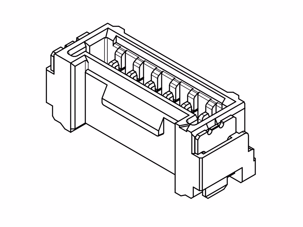 Micro-Lock Plus Receptacle Housing, 1.25mm Pitch, Single Row, with Positive Lock, 14 Circuits, Low-Halogen, Natural