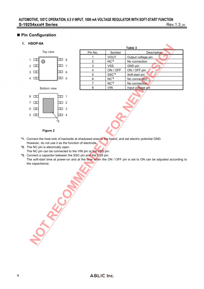S-19254xxxH datasheet page 4