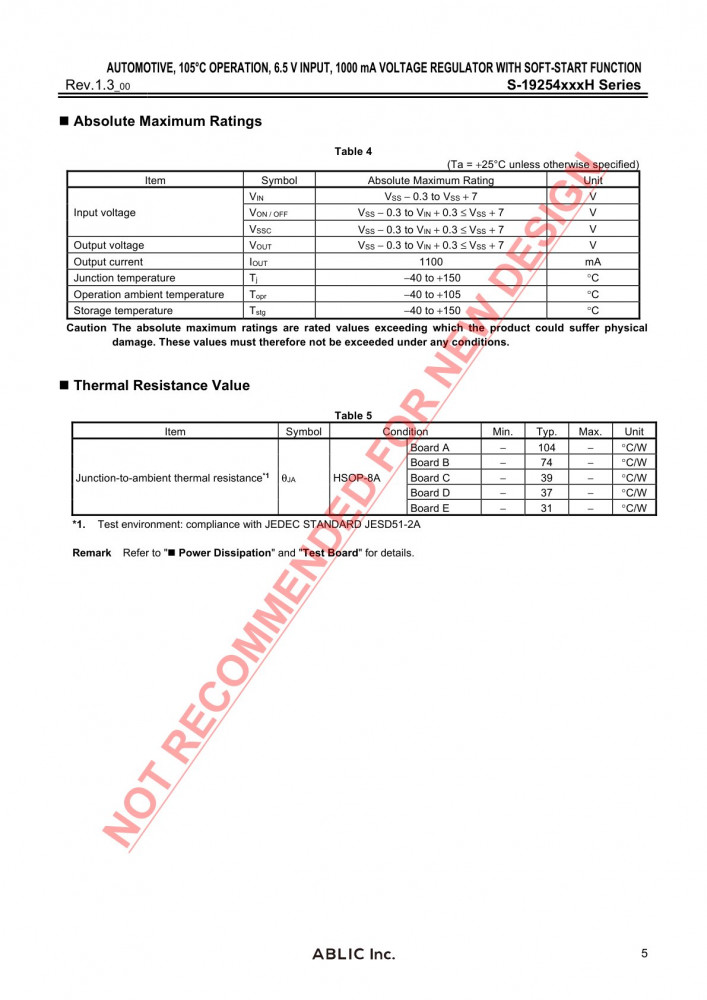S-19254xxxH datasheet page 5