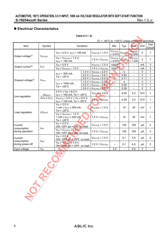 S-19254xxxH datasheet page 6