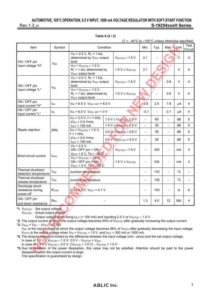 S-19254xxxH datasheet page 7