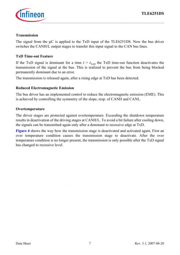 TLE6251DS datasheet page 7