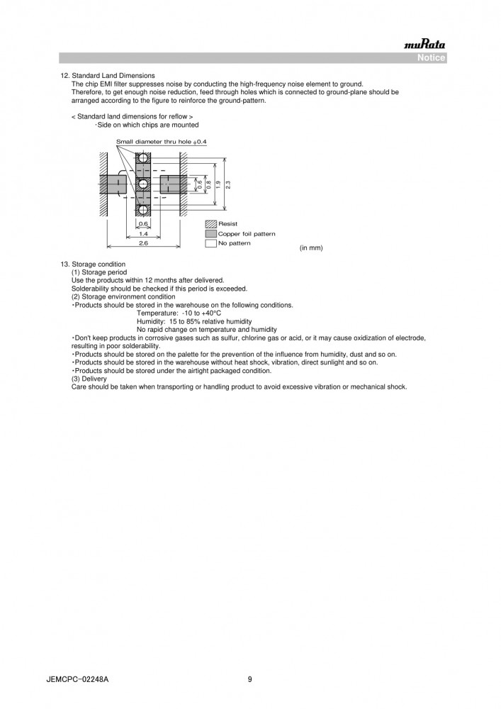 Murata NFM21CC102R1H3D specification page 9