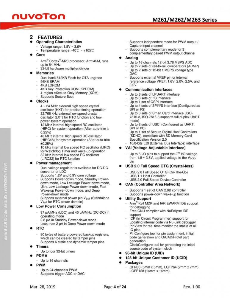 M263KIAAE product brief page 4