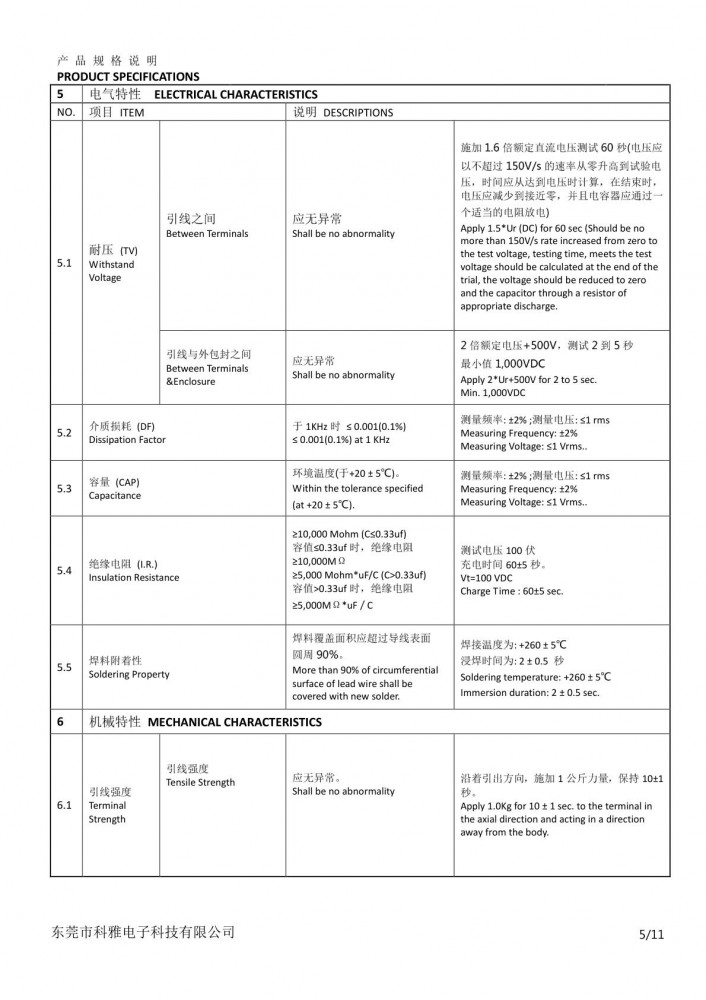 KYET KP474J2G1512 specification page 5