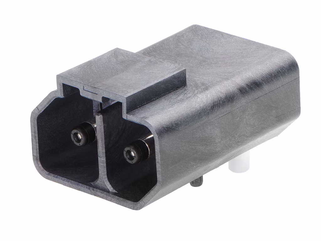 PowerWize 3.40mm, 2-circuit, Solder Tail, Mechanical Keying Option 1, Color Coded Black, Right Angle Header, Tray for sale