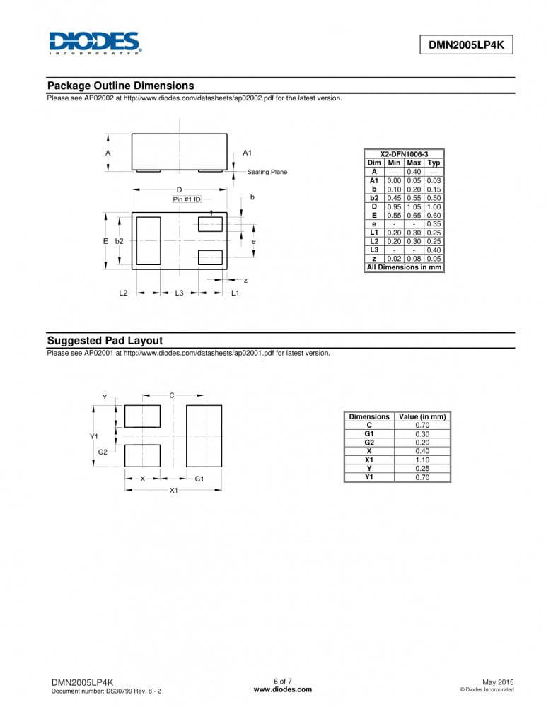 DMN2005LP4K-7B technical document page 6