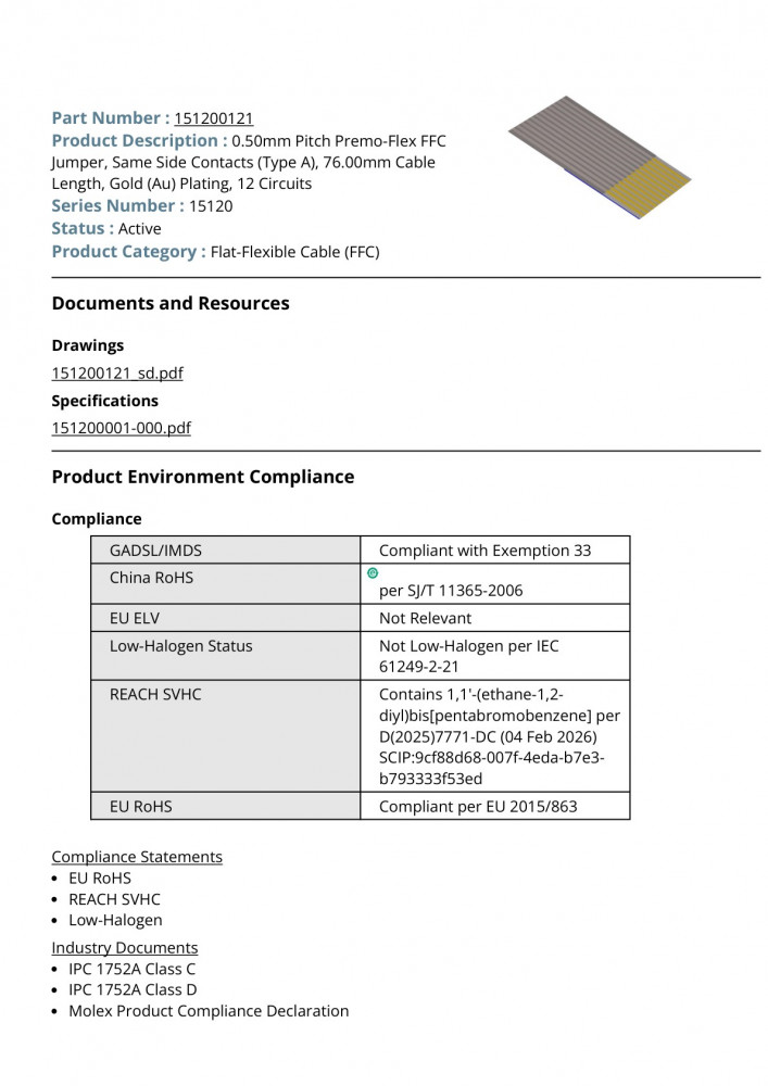 Product document page 1