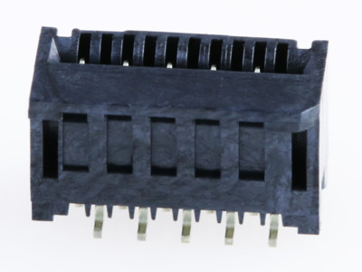 Easy-On FFC/FPC Connector, 0.50mm Pitch, Surface Mount, Vertical, Non-ZIF, Standard Footprint, Tin Bismuth Plating, Short Terminal Type, Black, 20 Circuits