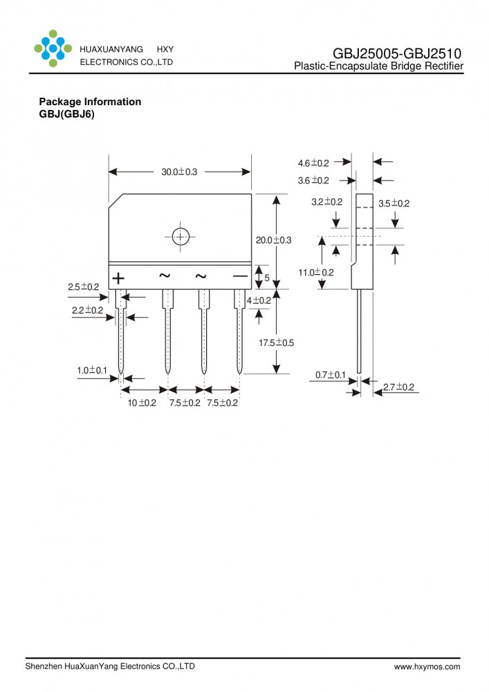 GBJ2510 datasheet page 3