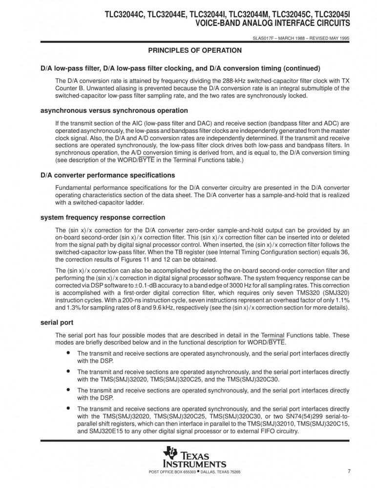 TLC32044IN technical document page 8