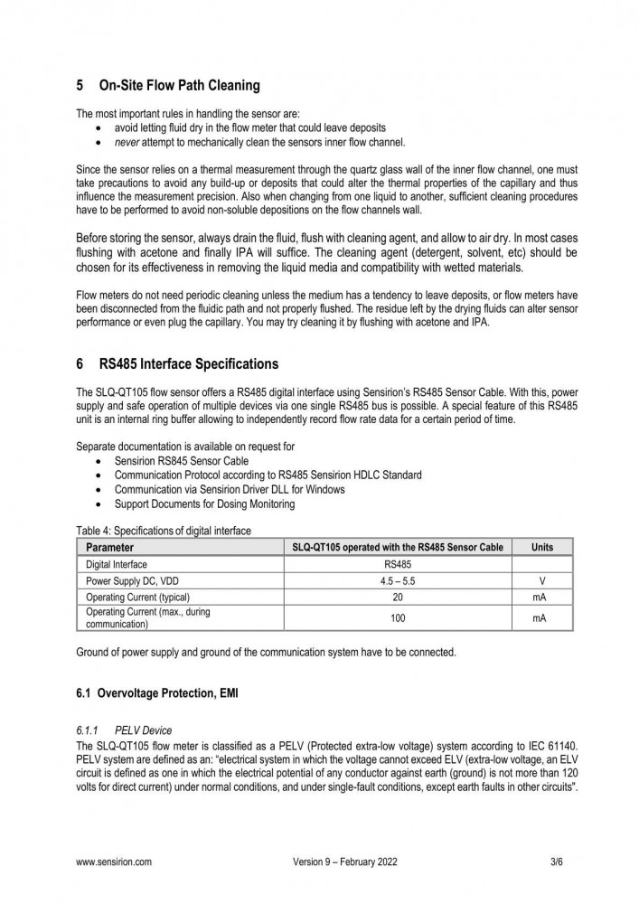 Supplied technical document page 3