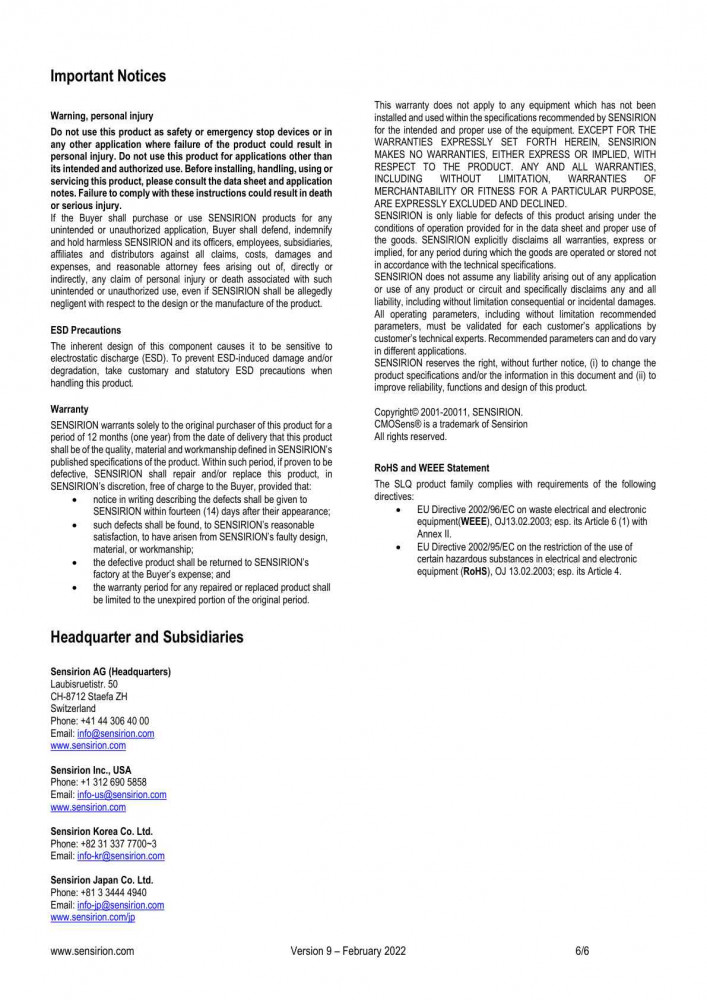 Supplied technical document page 6