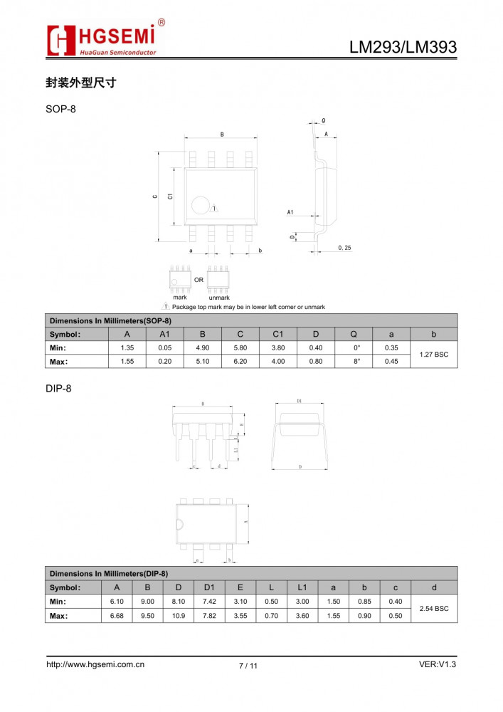 HGSEMI LM293N datasheet page 7