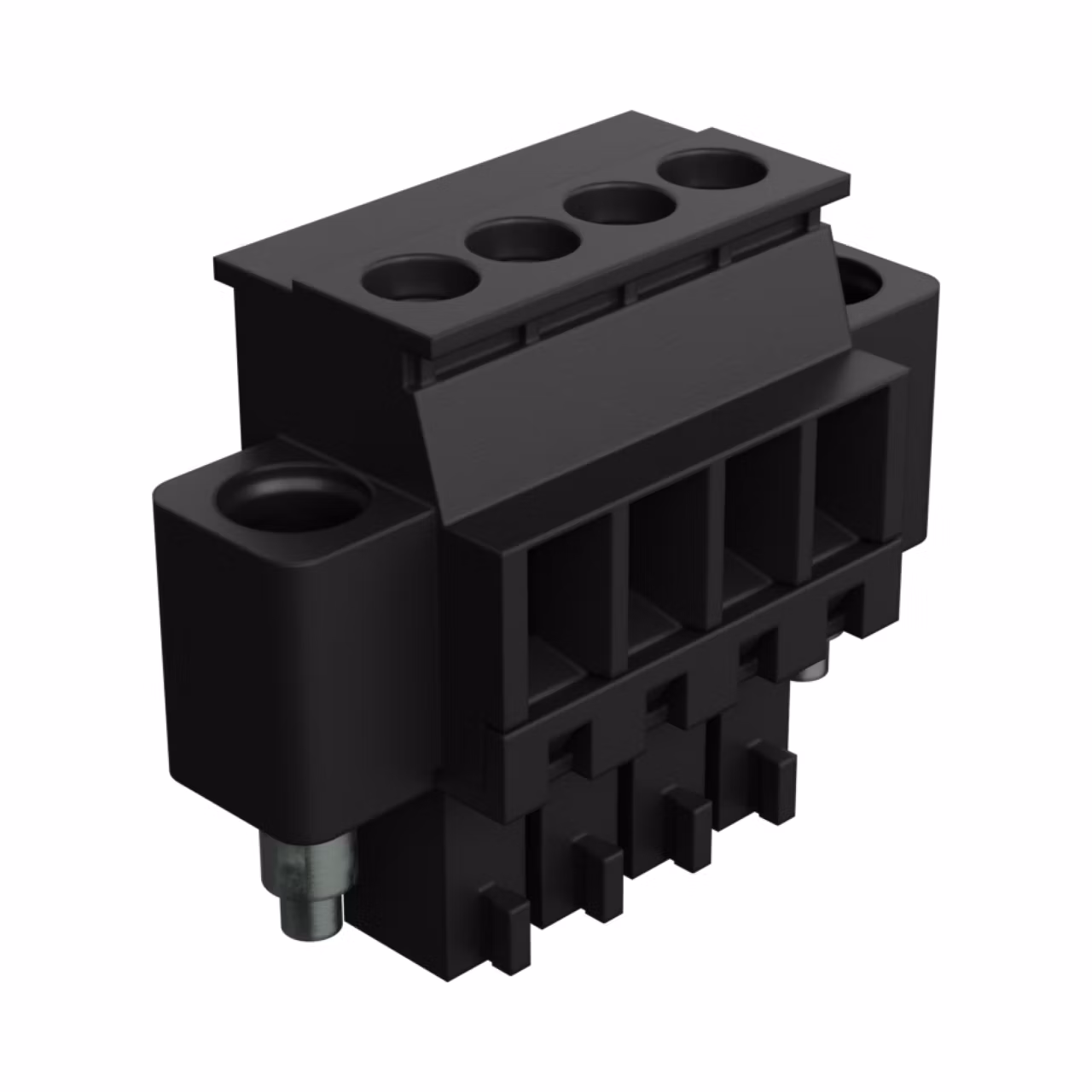 3.50mm Pitch Eurostyle Vertical Plug, with Retention Screws, Front Wire Entry, 4 Circuits for sale
