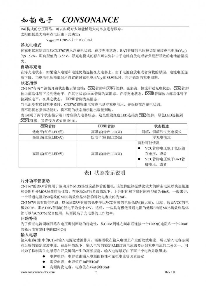 CN3767 datasheet page 7