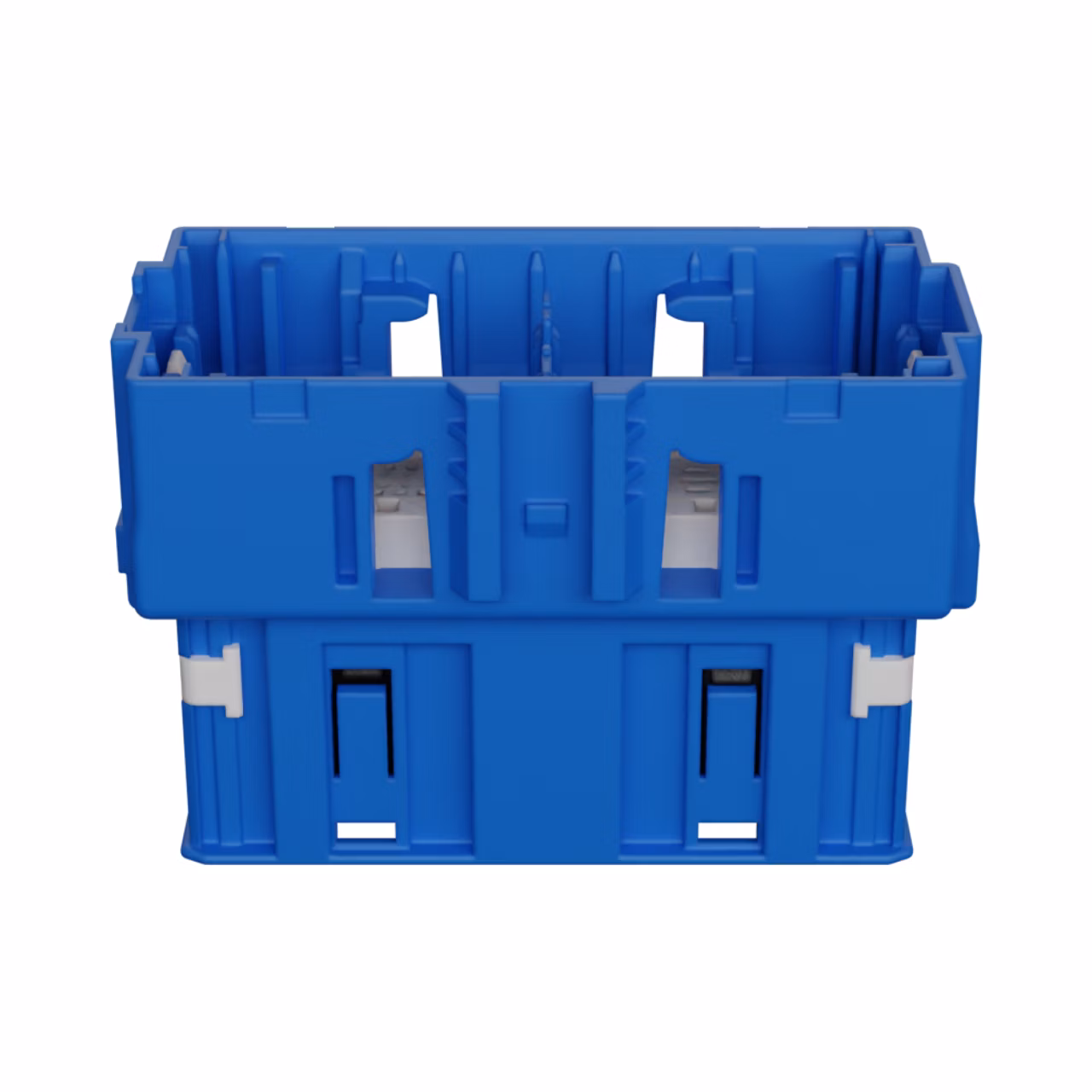 MX-DaSH Unsealed 2x2 Male Connector Assembly, without Wire Dress Cover Latch, Configuration 5, Keying Option C, Blue for sale