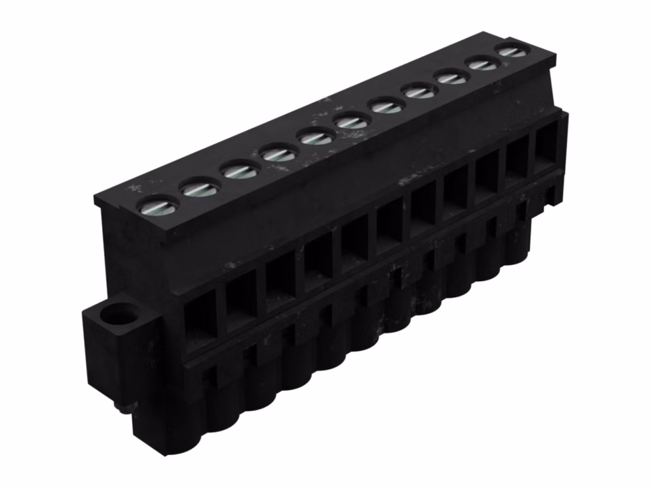 5.00mm Pitch Eurostyle Vertical Plug, with Retention Screws and Reverse Imprinting, Rear Wire Entry, Black, 11 Circuits for sale