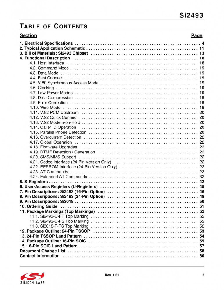 SI2493 datasheet page 3